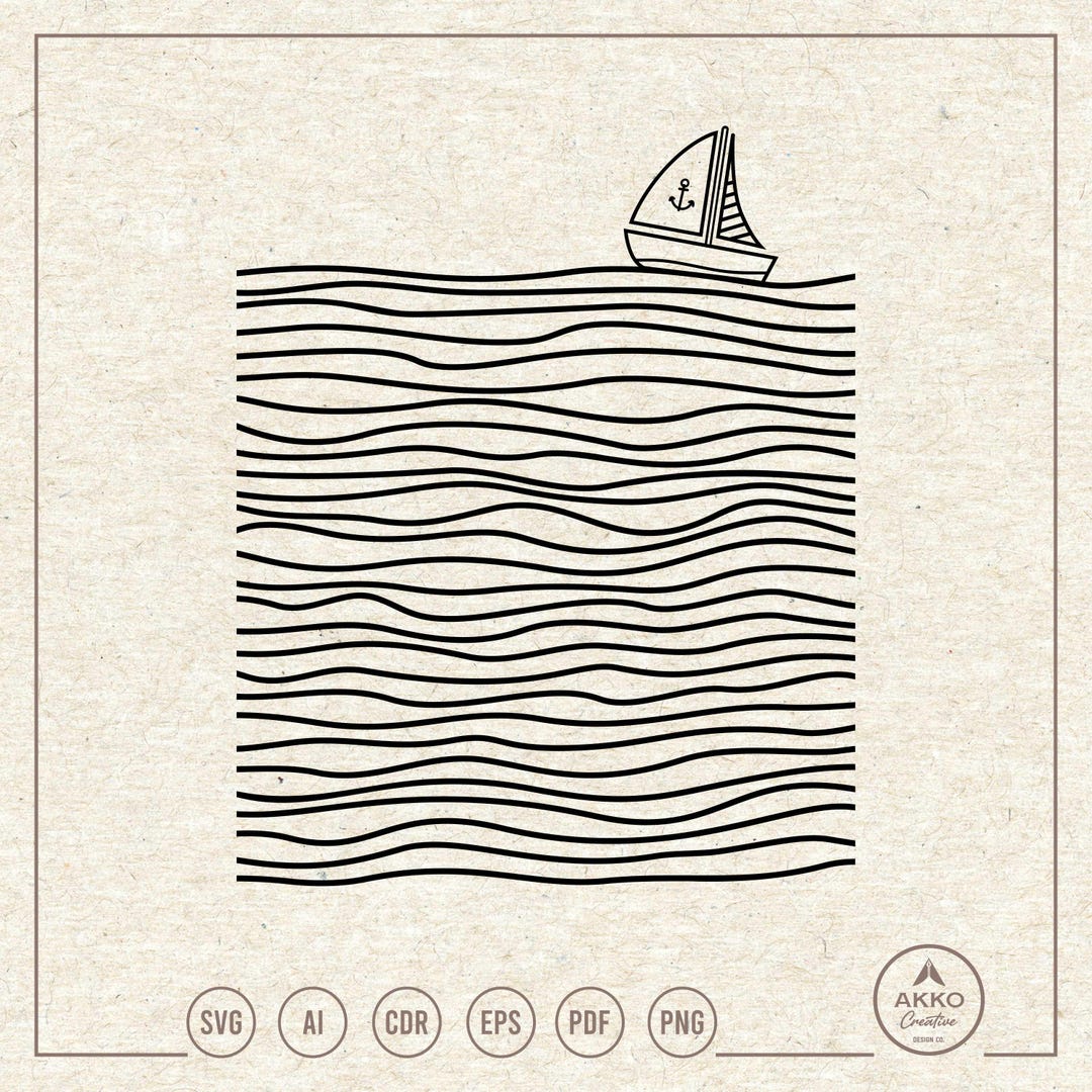 Sea Wave Svg Png, Mariner Shirt, Clipart, Cricut Silhouette Plotter Cut ...