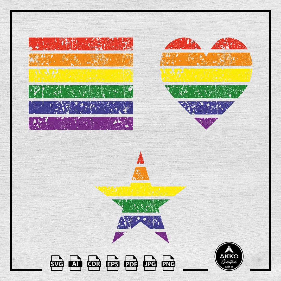 Rainbow Flag Svg Png, Distressed LGBT Flag Svg, LGBT Pride Svg, Gay Svg ...