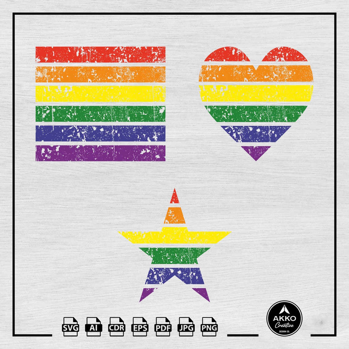 Rainbow Flag Svg Png, Distressed LGBT Flag Svg, LGBT Pride Svg, Gay Svg ...