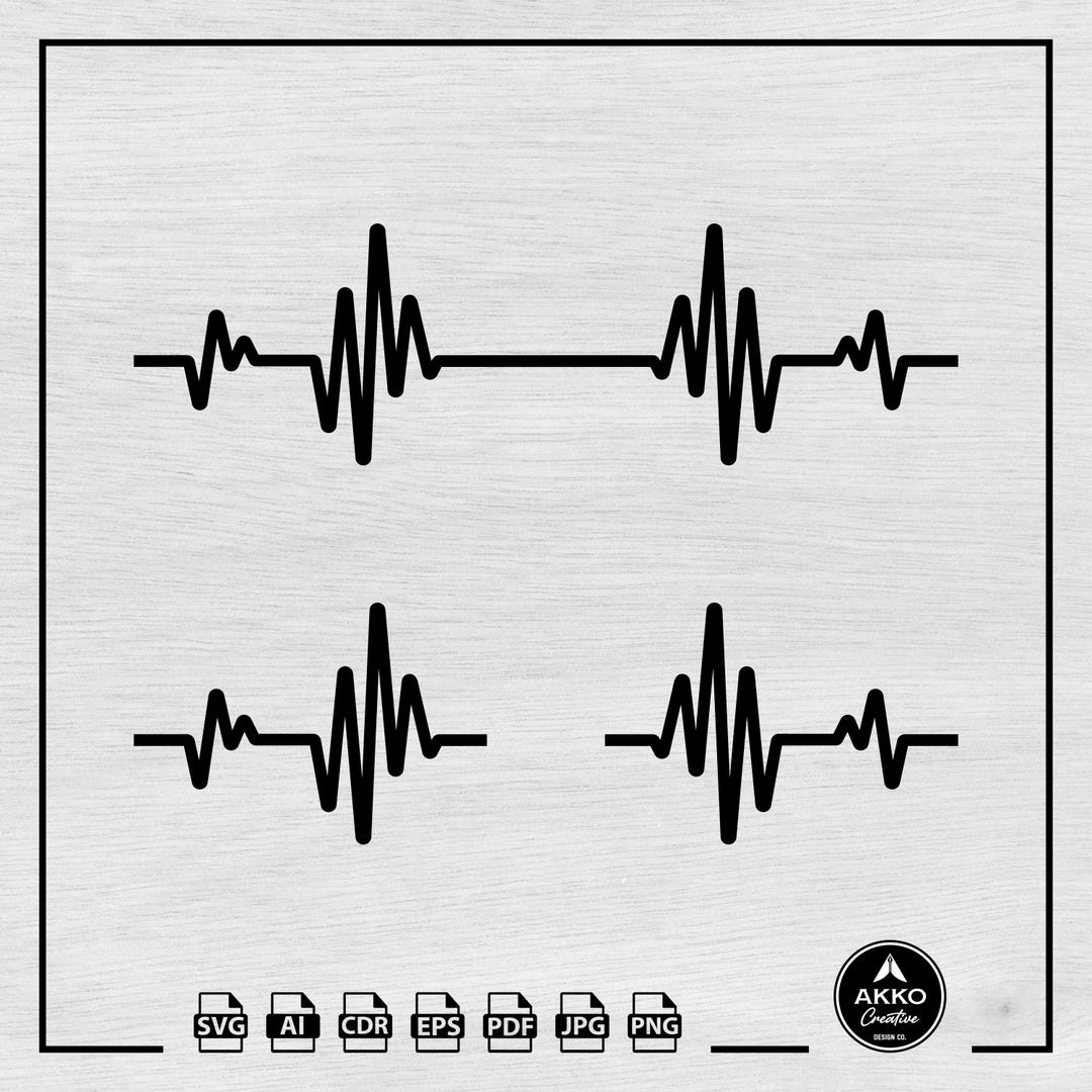 Heartbeat Svg Png, Heart Rate Svg, Heart Beat Line Svg, Cardiography ...