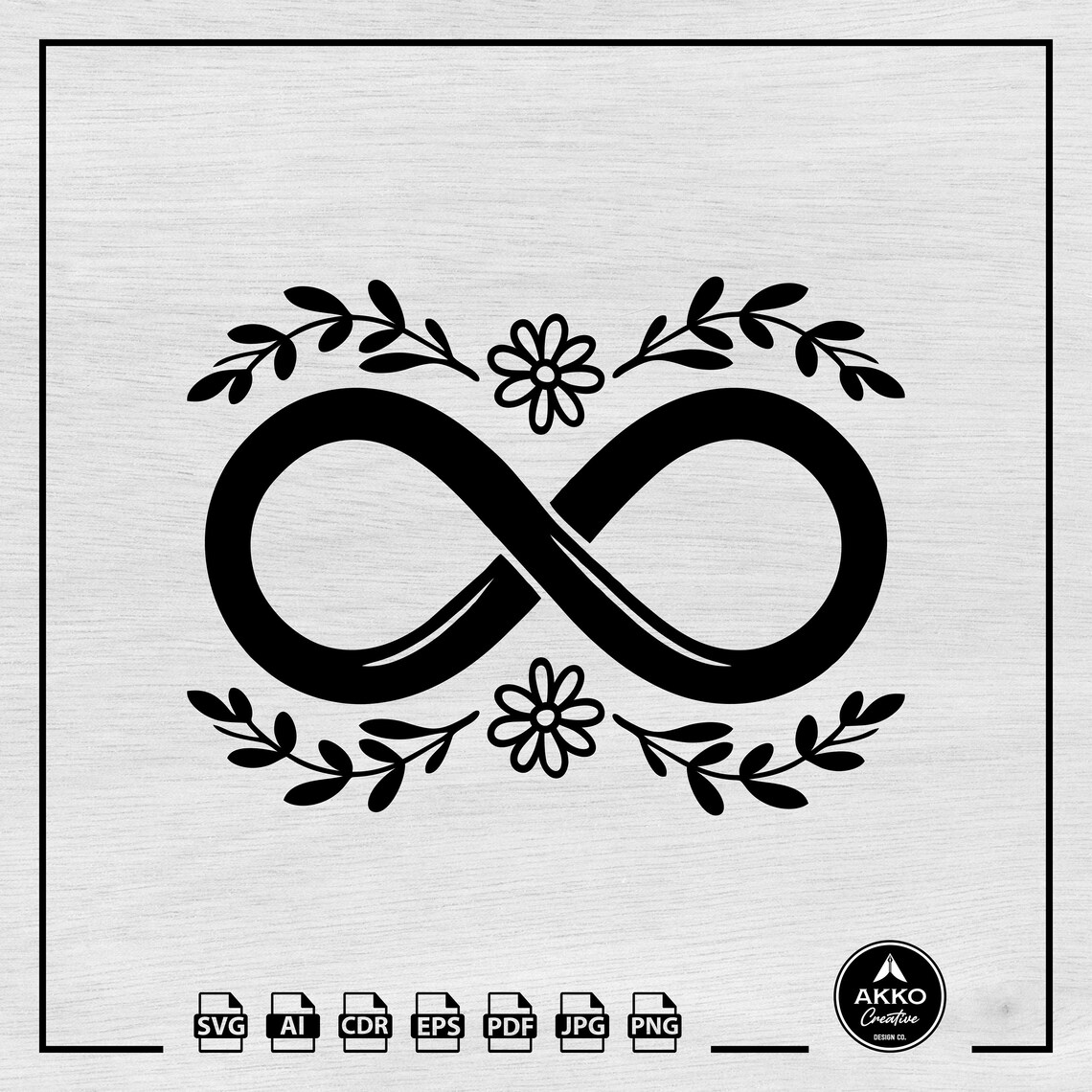Infinity Symbol Svg Png, Floral Infinity Svg, Endless Svg, Infinity ...