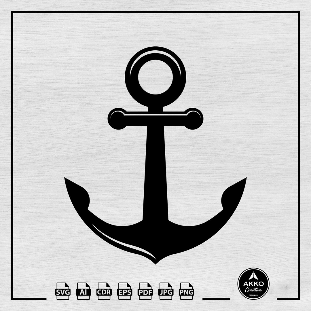 Anchor Svg Png, Navy Nautical Anchor Svg, Maritime Svg, Anchor Line Svg ...