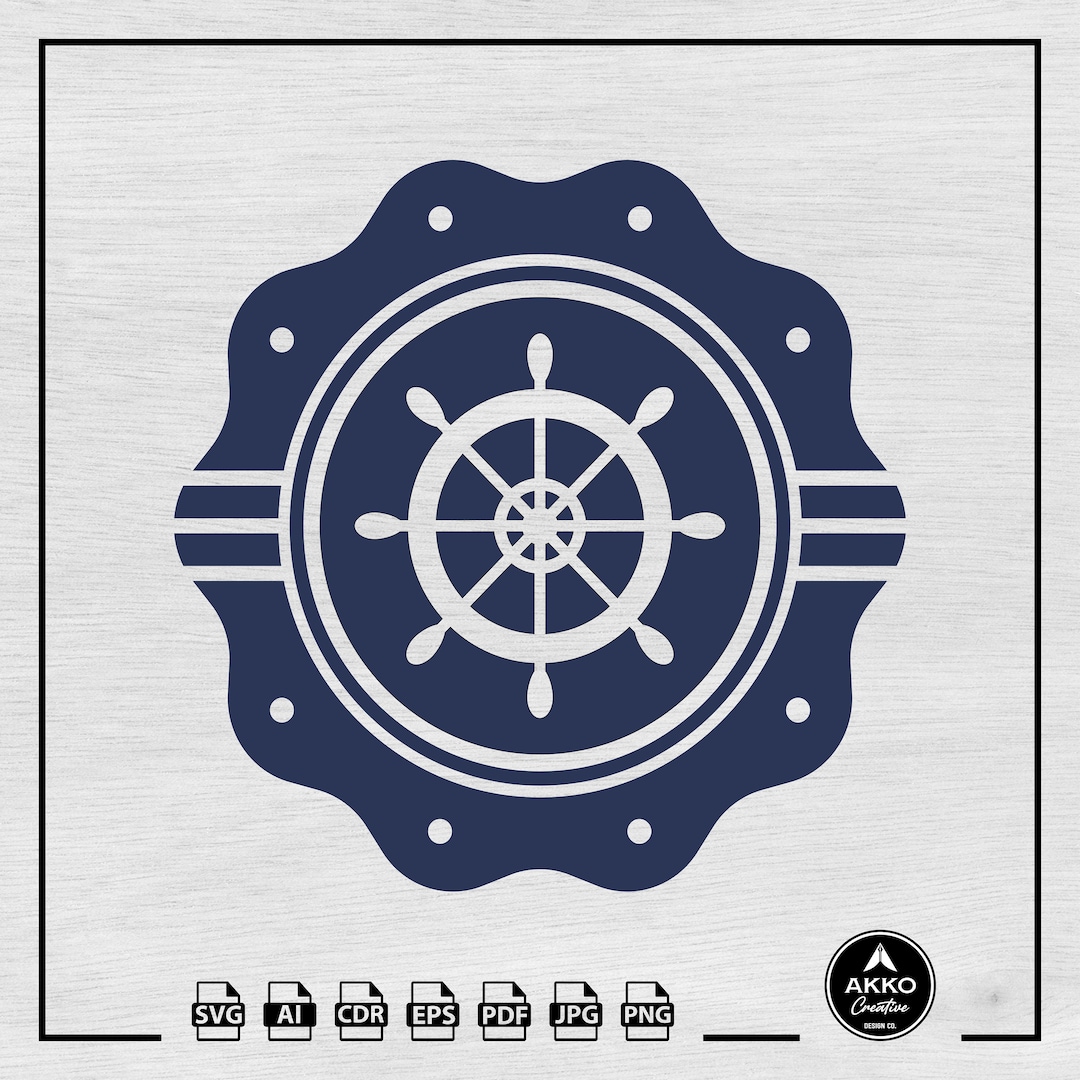 Ship Steering Wheel Svg Png, Rudder Svg, Helm Svg, Boat Wheel Svg, Ship ...