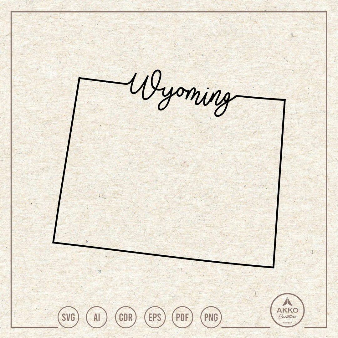 Wyoming Svg Png, Wyoming State Svg, Wyoming Map Svg, Wyoming Shirt ...