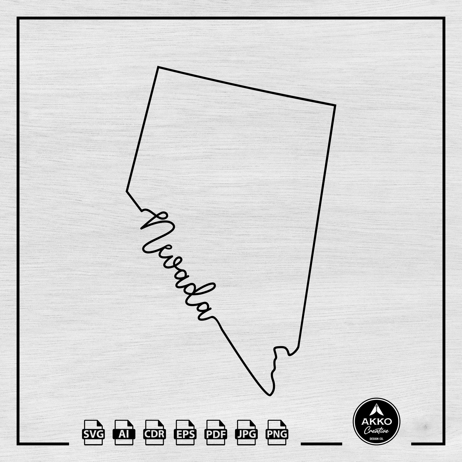 Nevada Svg Png, Outline Nevada Map Svg Png, Nevada State Svg Png ...