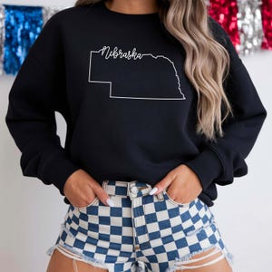 Nebraska State Outline Map Svg Png, Clipart, Cricut Silhouette Cut File ...