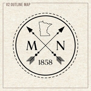 Minnesota Svg Png, Clipart, Cricut Silhouette Cut File - Etsy