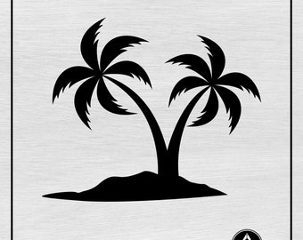Cute Palm Tree Svg, Tropical Tree Svg, Palms Svg, Coconut Trees Svg ...