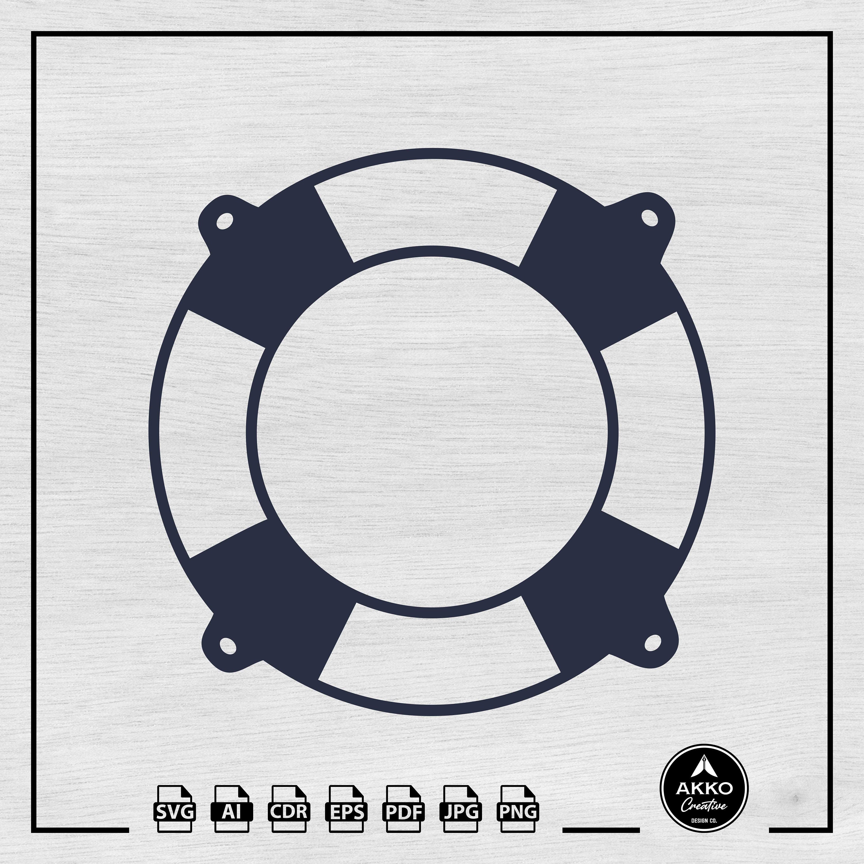 Life Buoy Ring Svg Png, Life Preserver Svg, Rescue EMT Svg, Life Line ...