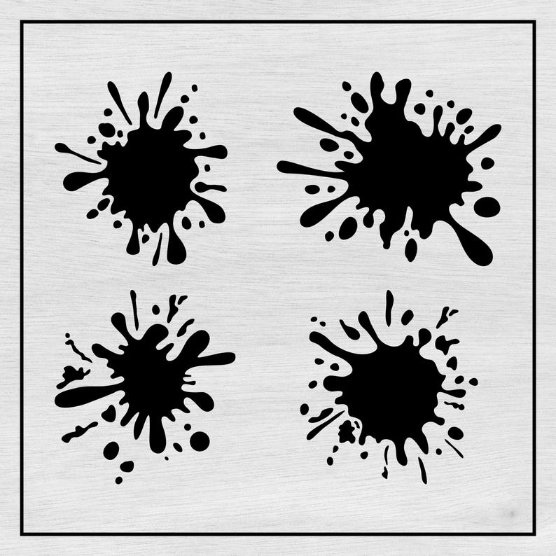 Paint Splatter Svg Png, Color Splash Svg, Ink Splatter Svg, Blood ...