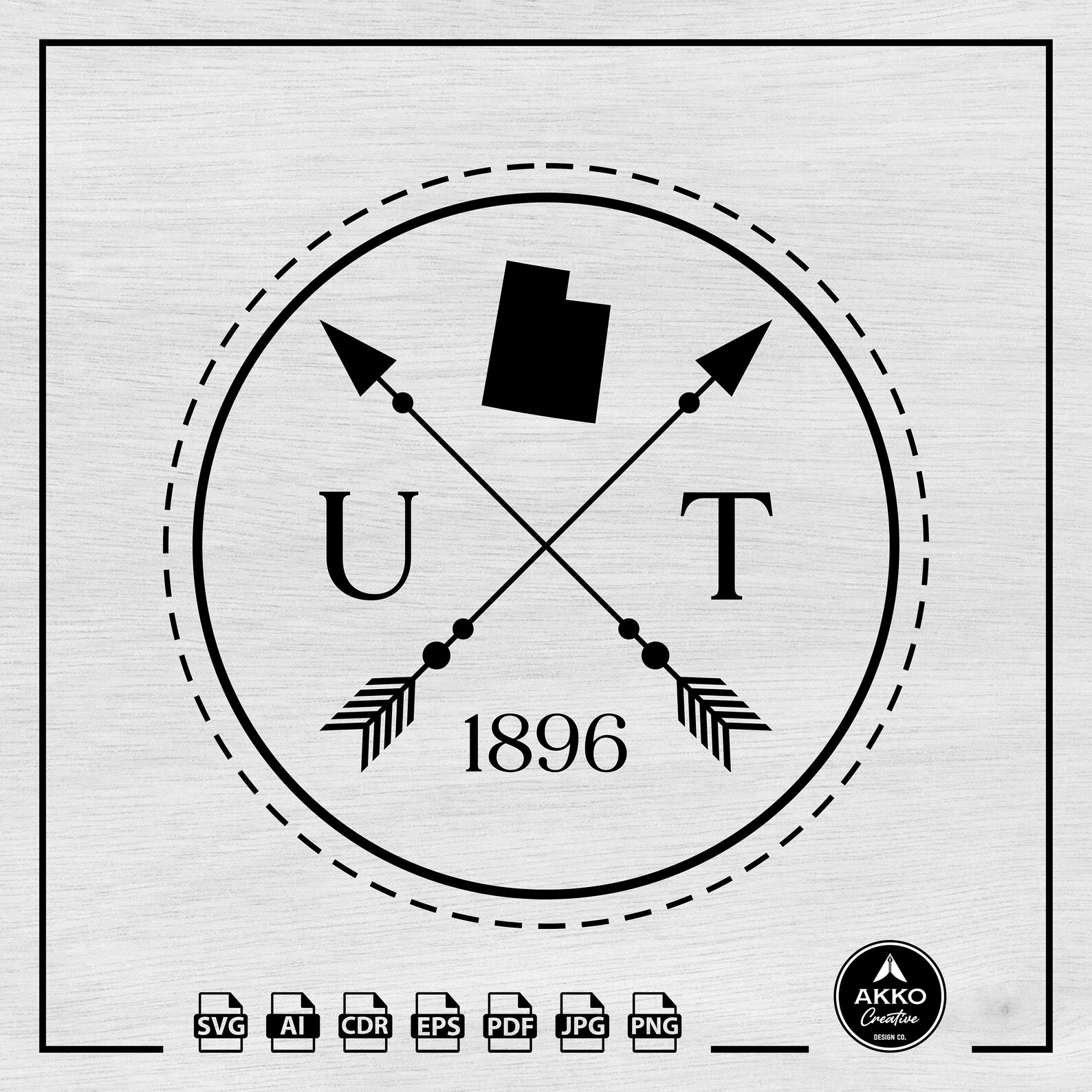 Utah Svg Png, Utah State Svg Png, Utah Map Svg Png, Utah Established ...