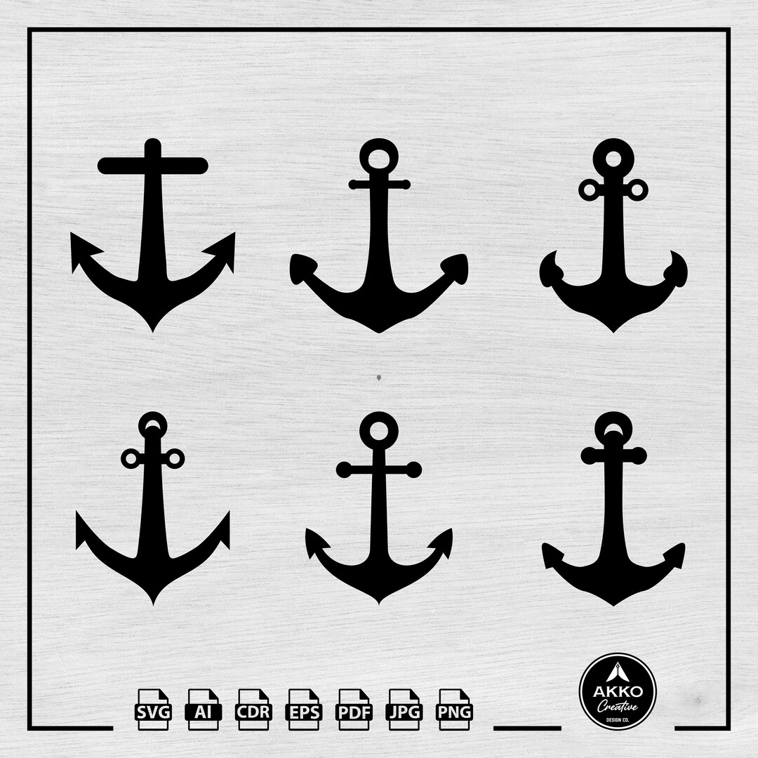 Anchor Svg Png, Navy Nautical Anchor Svg, Anchor Line Svg, Maritime Svg ...