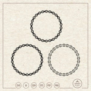 Bicycle Chain Svg Png, Bike Chain Link Svg, Cycle Chain Gear Svg ...