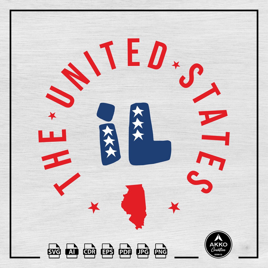 Illinois Svg Png, Illinois Shirt Svg, Illinois Map Svg, Illinois State ...