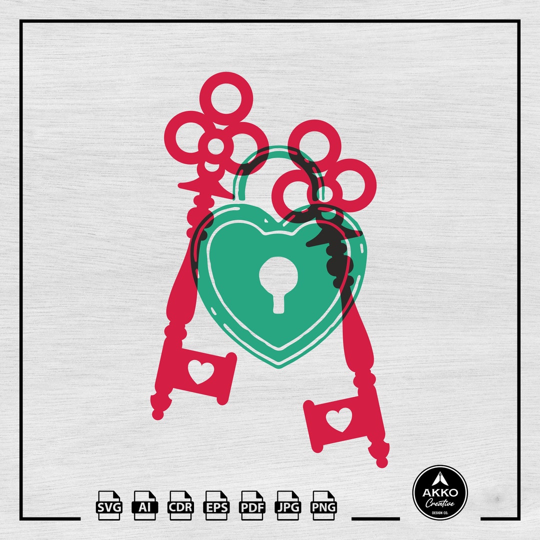 Retro Key Svg Png, Vintage Key Svg, Lock Svg, Loving Svg, Valentines ...
