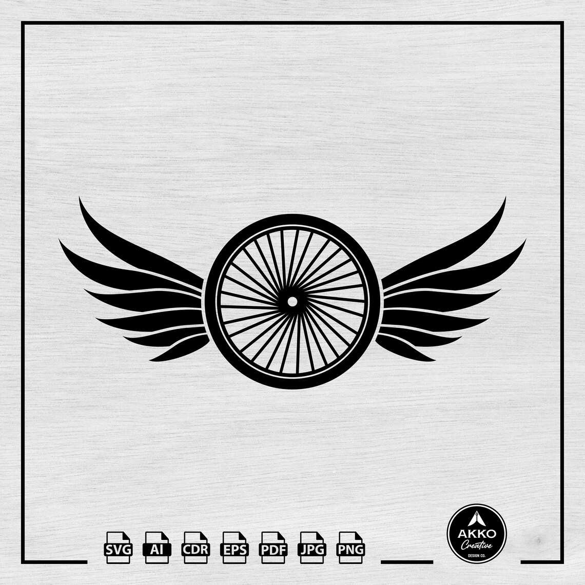 Wheel Wings Svg Png, Bike Tire Svg, Motorcycle Tire Svg, Angel Wings ...