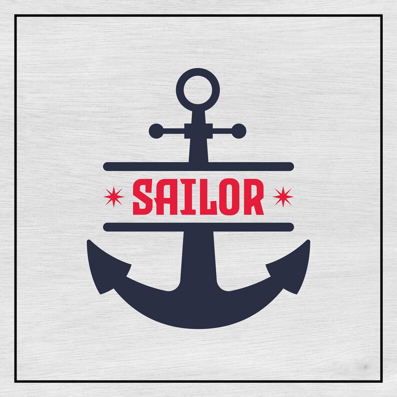 Anchor Svg Png, Sailor Svg, Nautical Split Name Monogram Svg, Boat Svg ...