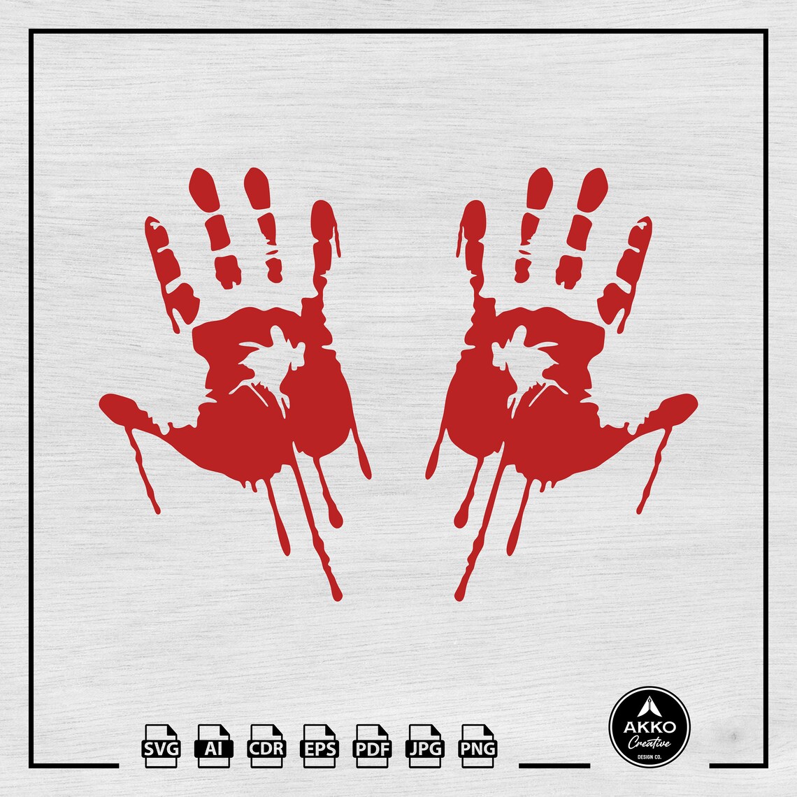 Bloody Hand Print Svg, Bloody Handprint Svg, Dripping Blood Handprint ...