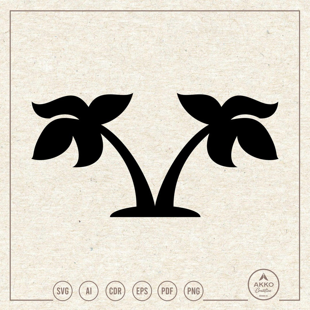 Cute Palm Tree Svg Png, Coconut Tree Svg, Tropical Tree Svg, Island Svg ...