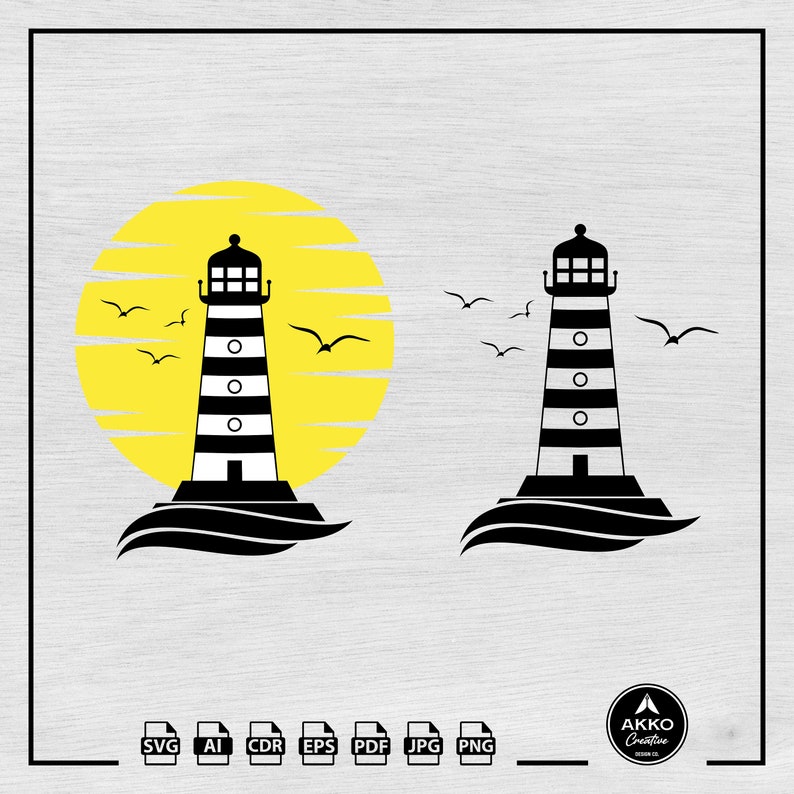 Faro Svg Png, Faro Svg, Faro Náutico Svg, Faro en las Rocosas, Pájaros ...