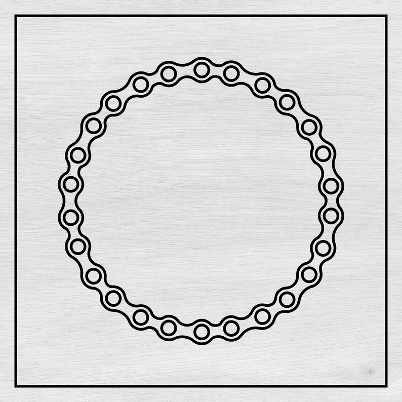 Bicycle Chain Svg Png, Bike Chain Link Svg, Cycle Chain Gear Svg ...