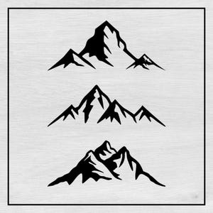 Mountain Bundle Svg Png, Mount Svg, Snowy Mountains Svg, Mountain ...