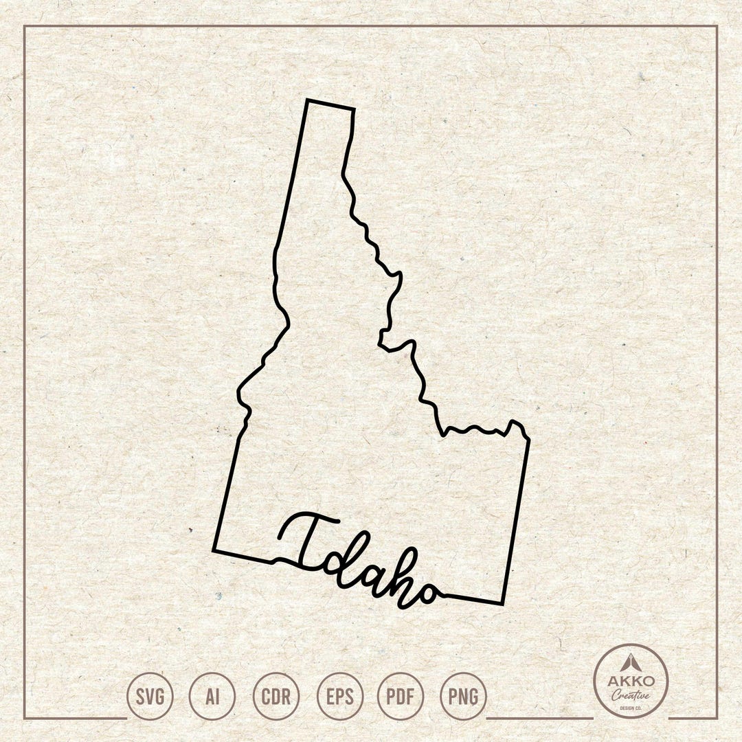 Idaho Svg Png, Idaho State Svg, Idaho Map Svg, Idaho Shirt Svg, Idaho ...