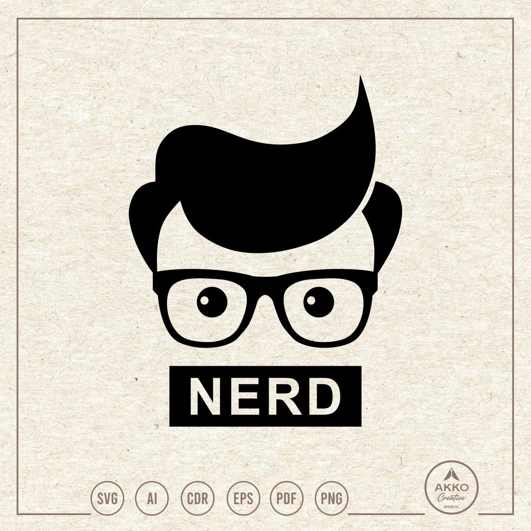 Nerd Svg Png, Smart Boy Shirt, Nerdy Clipart, Cricut Silhouette Plotter ...