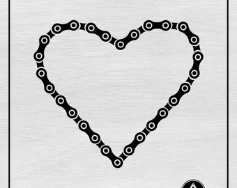 Bicycle Chain Heart Svg Png, Bike Love Svg, Cycle Svg, Bikepart Svg ...