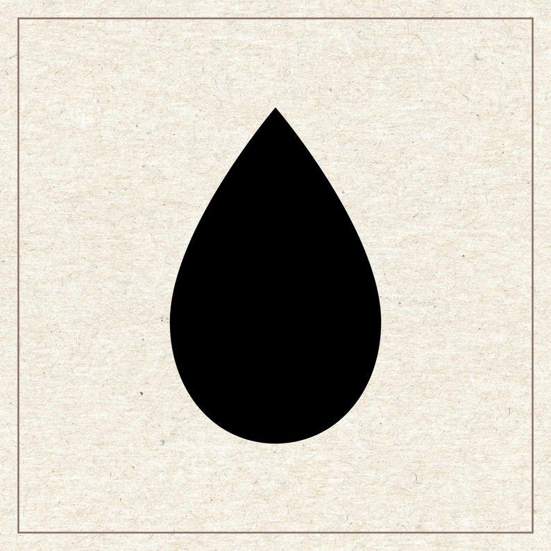 Drop Svg Png, Water Droplet, Clipart, Cricut Silhouette Plotter Cut ...