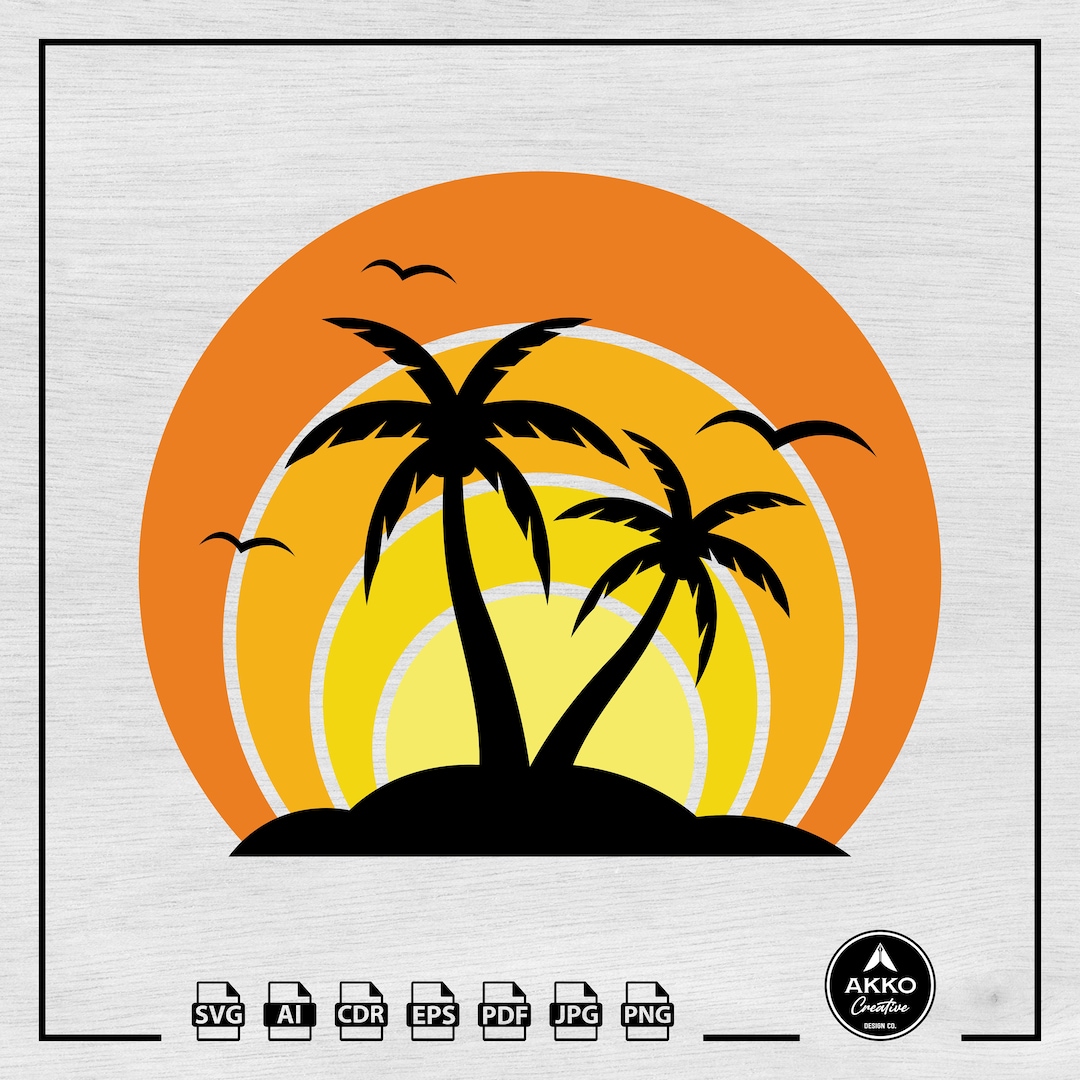 Palm Tree Svg, Tropical Tree Svg, Palms Svg, Coconut Trees Svg, Summer ...