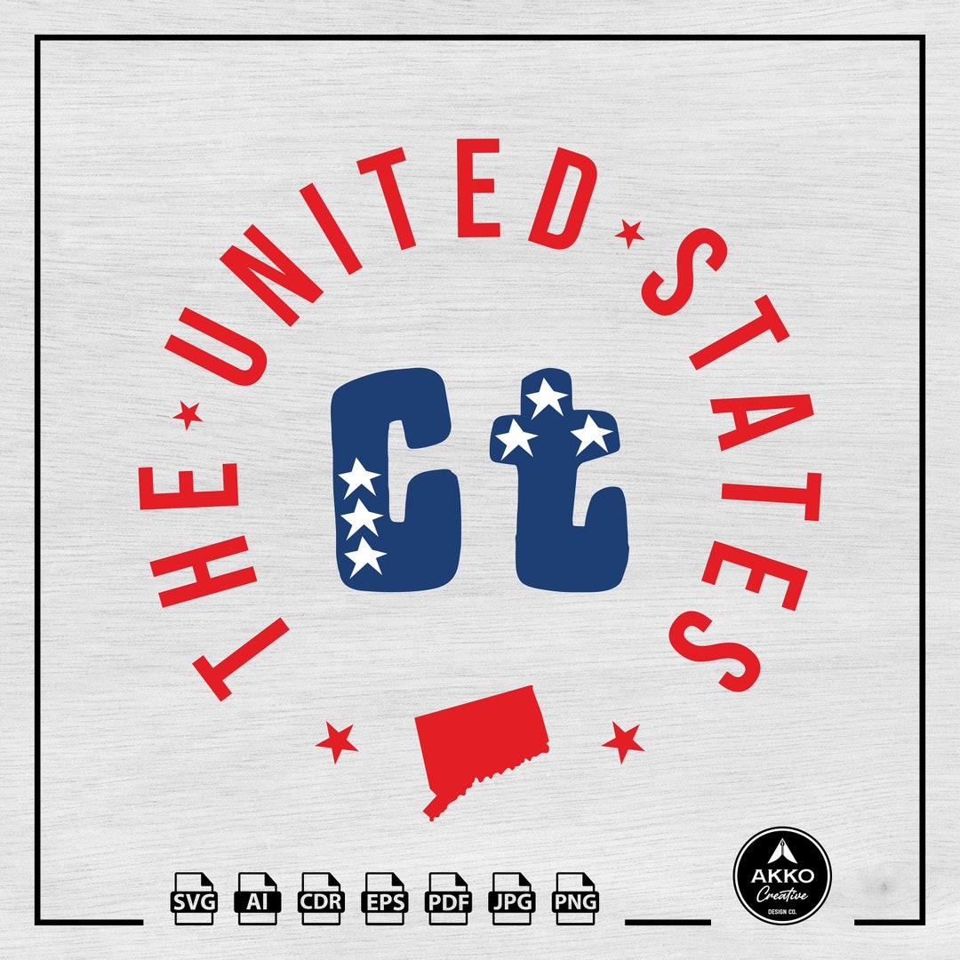 Connecticut Svg Png, Connecticut Map Svg, Connecticut State Svg ...