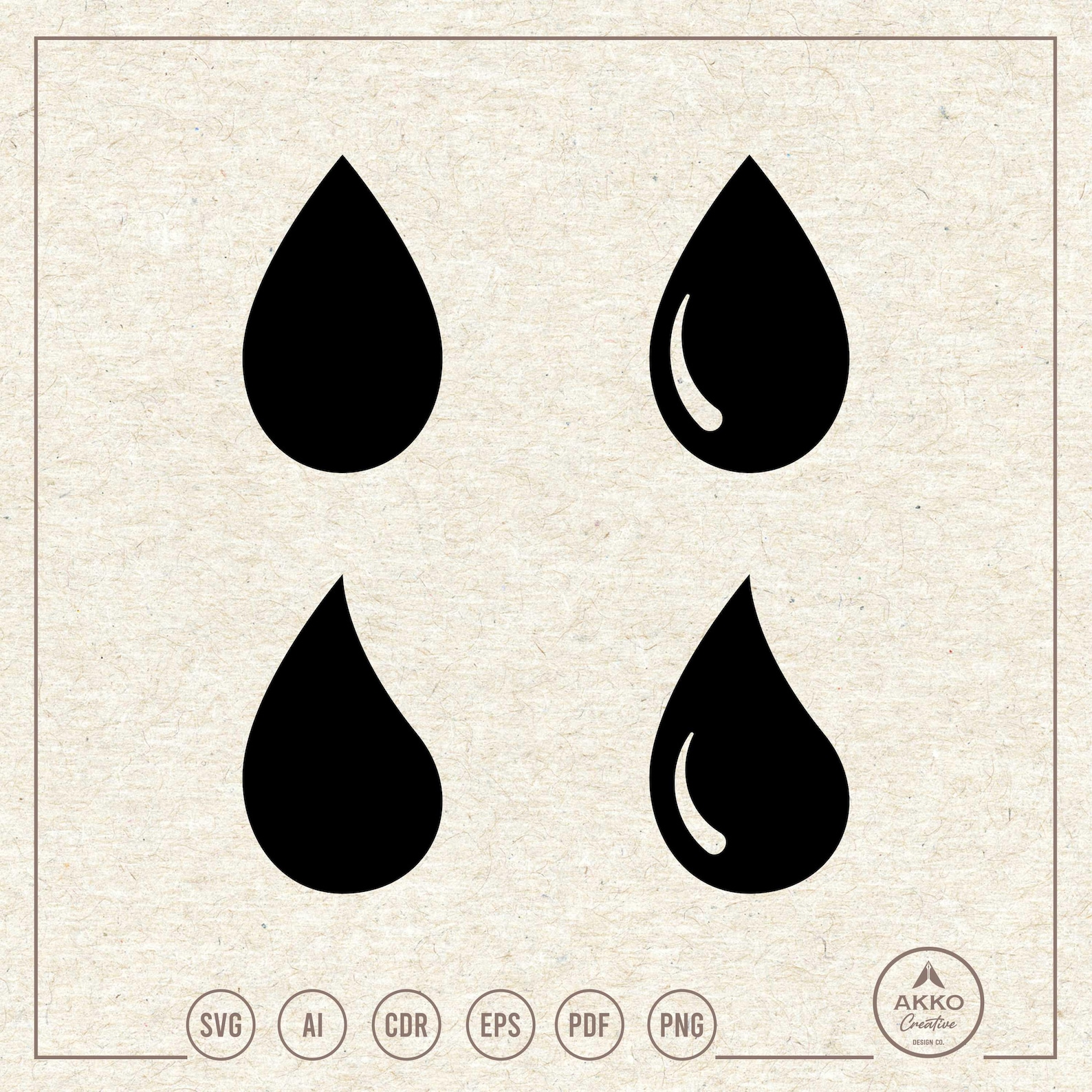 Drop Svg Png, Water Droplet, Clipart, Cricut Silhouette Plotter Cut ...