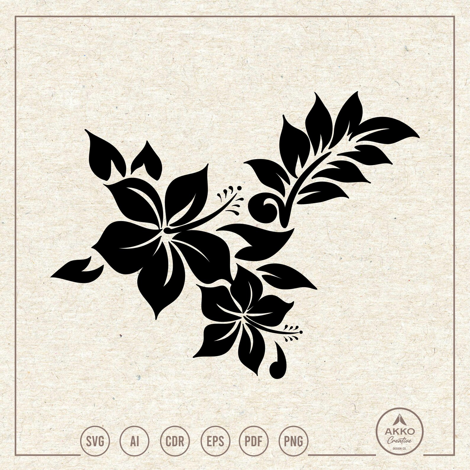 Hibiscus Flower Svg Png, Hawaiian Flowers Svg, Aloha Svg, Luau Svg ...