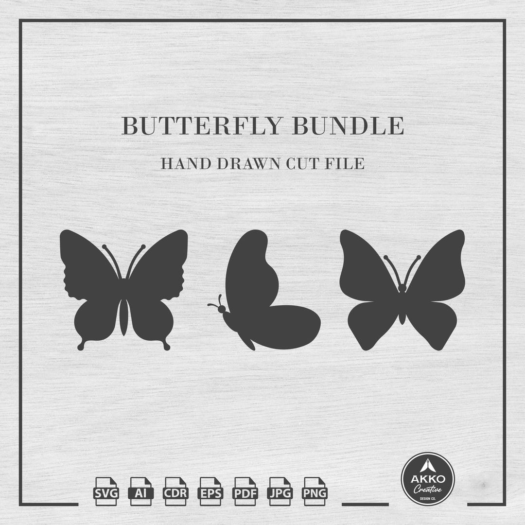 Butterfly Plotter File Svg Png Jpg Pdf Insect Images Icon Butterfly ...