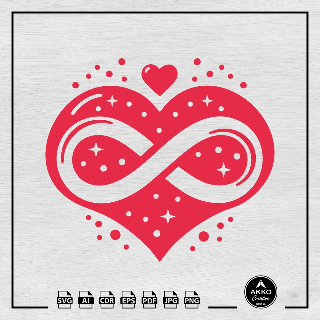 Infinity Symbol Svg Png, Infinity With Heart Svg, Endless Svg, Infinity ...