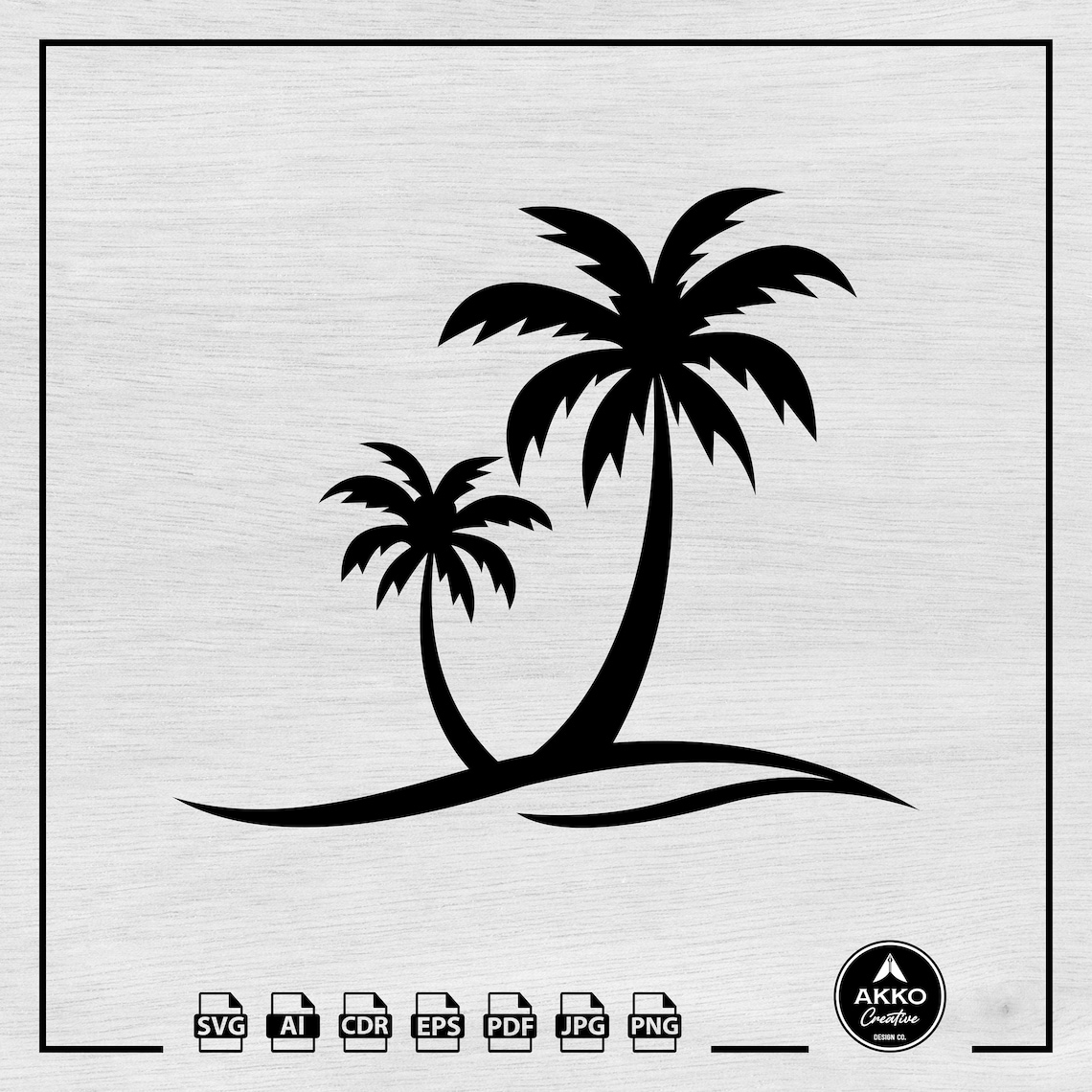 Palm Tree Svg Tropical Tree Svg Palms Svg Coconut Trees - Etsy