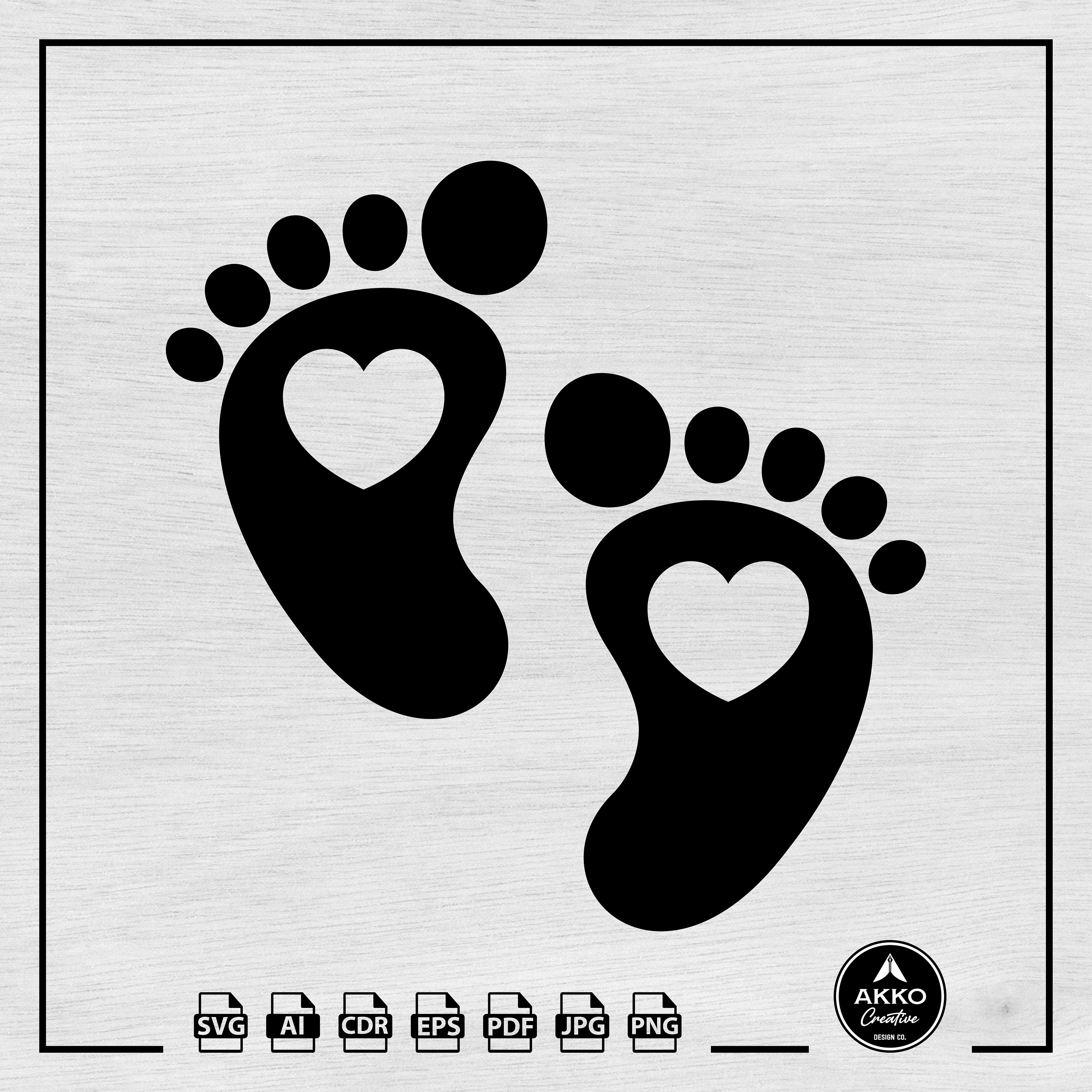 Baby Feet Svg Png, Baby Footprint Svg, Baby Shower Svg, Newborn Svg ...