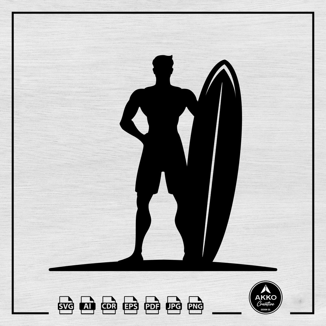 Surfer Svg Png, Surf Board Svg, Surfer Man Svg, Surfboard Svg, Surf Svg ...