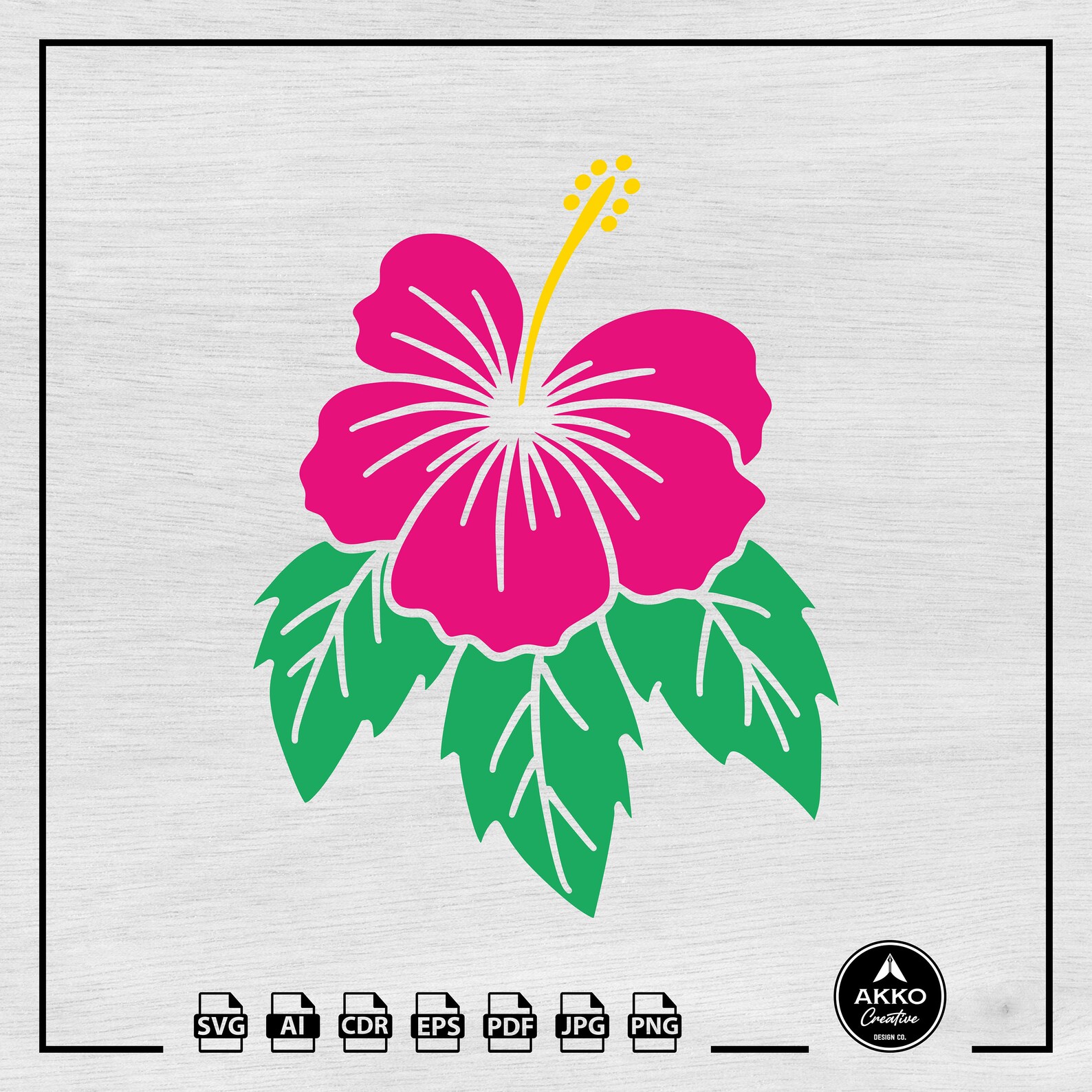 Hibiscus Flower Svg Png, Hawaiian Flowers Svg, Tropical Flower Svg ...