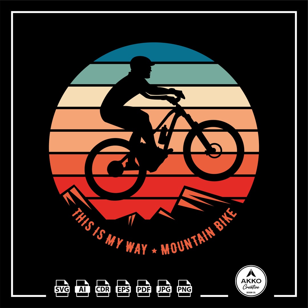Mountain Bike Svg Png, MTB Svg, Bicycle Svg, Cycle Svg, Cycling Svg ...