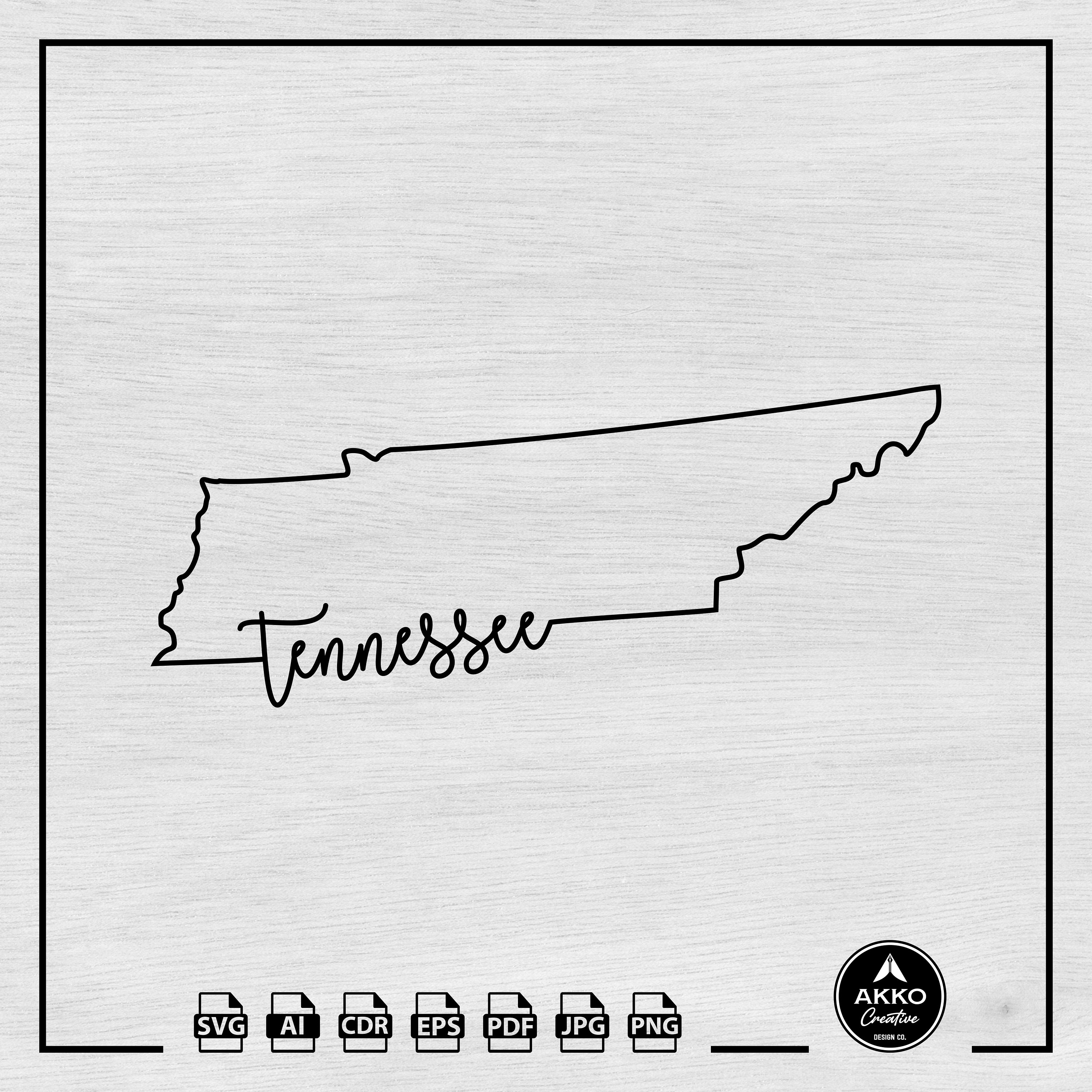 Tennessee Svg, Tennessee Map Svg, Tennessee Hand Lettering Svg ...