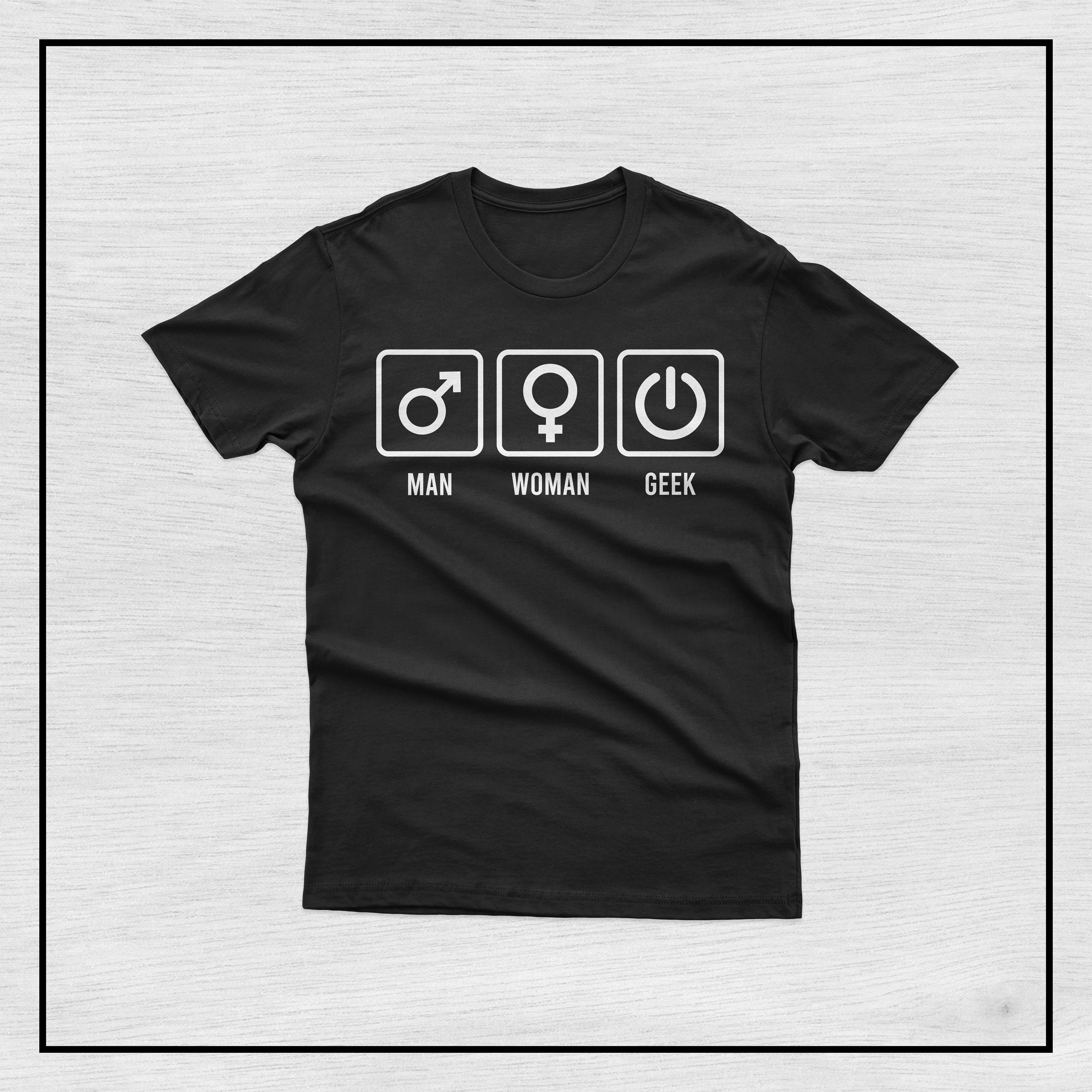 Man Woman Geek Svg Png, Gender Sign Svg Png, Funny Shirt Design Svg ...