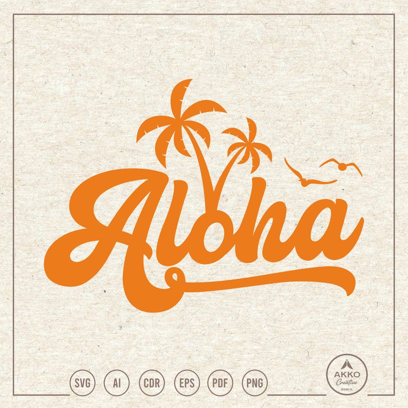Aloha Svg Png, Hawaiian Clipart, Cricut Silhouette Cut File - Etsy UK