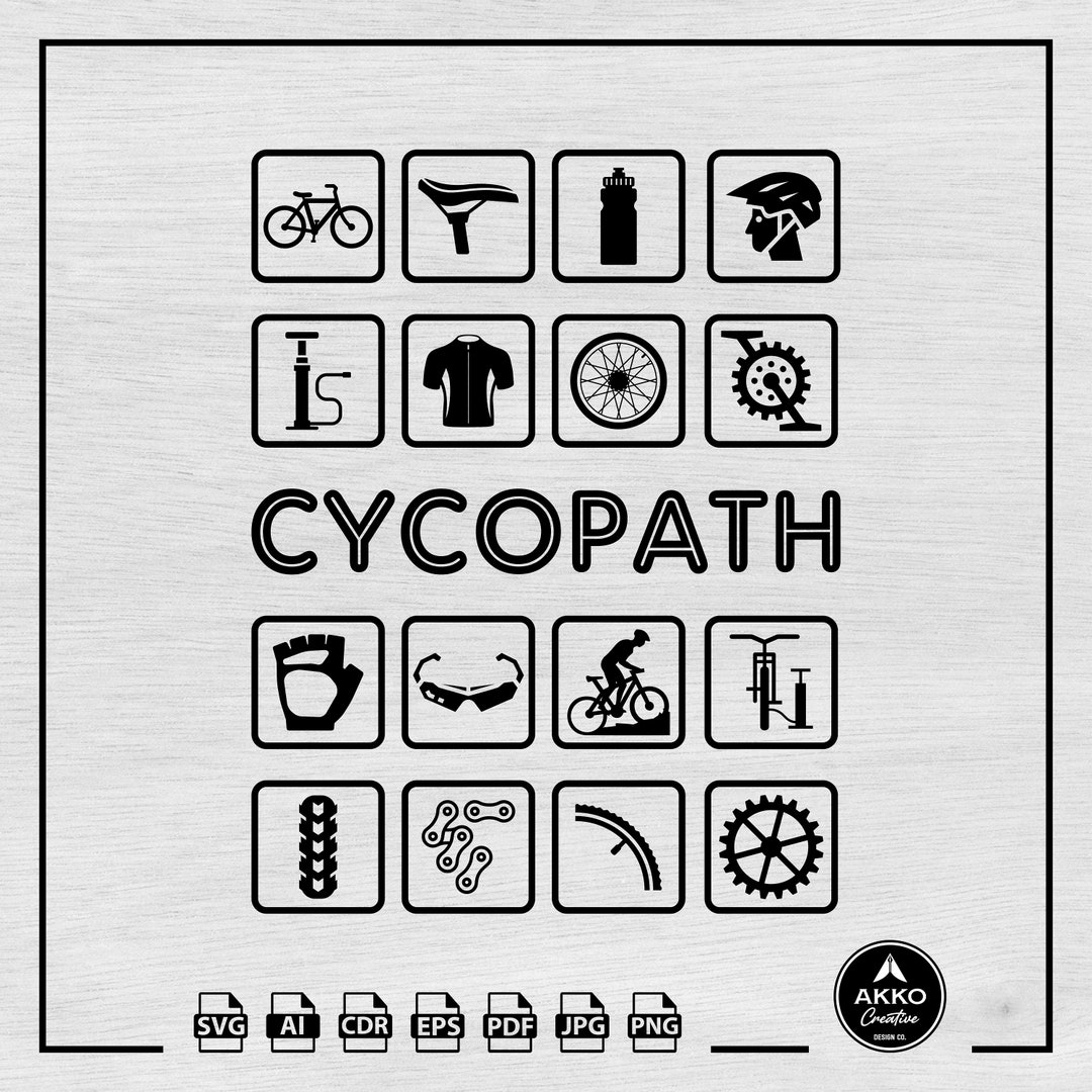 Cycopath Svg Png, Bicycle Parts Svg, Bicycle Svg, Cycle Svg, Biking Svg ...