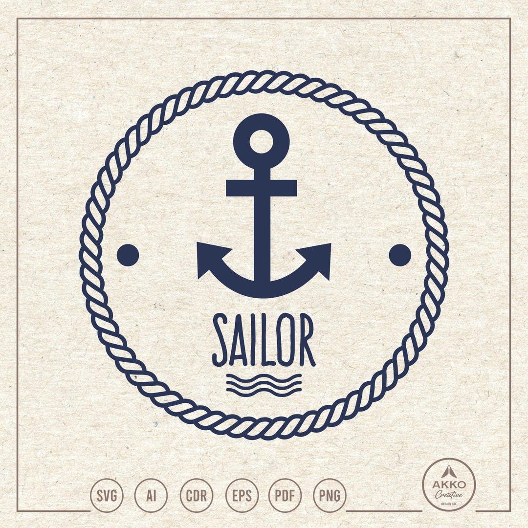 Sailor Svg Png, Nautical Shirt Design, Clipart, Cricut Silhouette ...