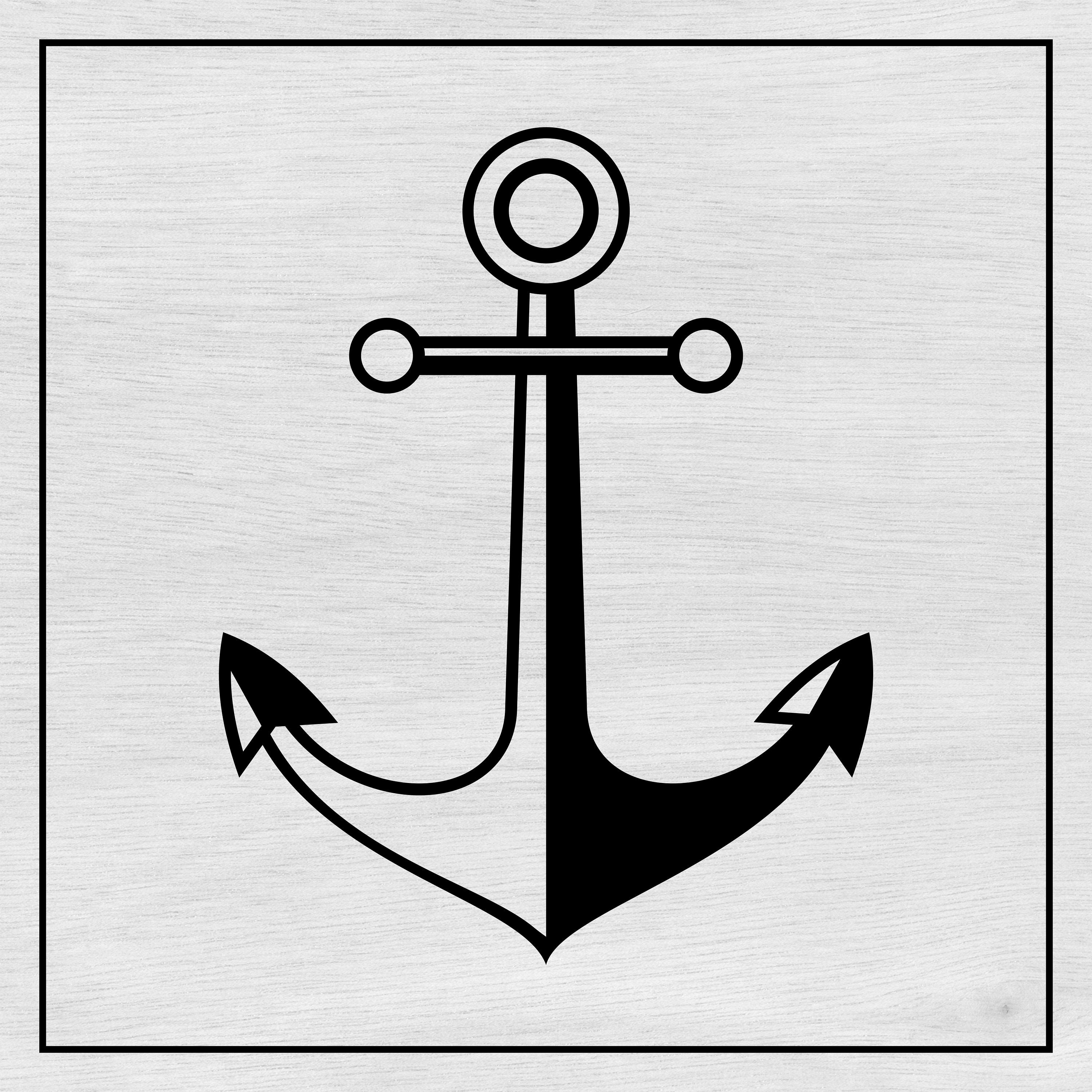 Anchor Svg Png, Outline Anchor Svg Png, Navy Nautical Anchor Svg Png ...
