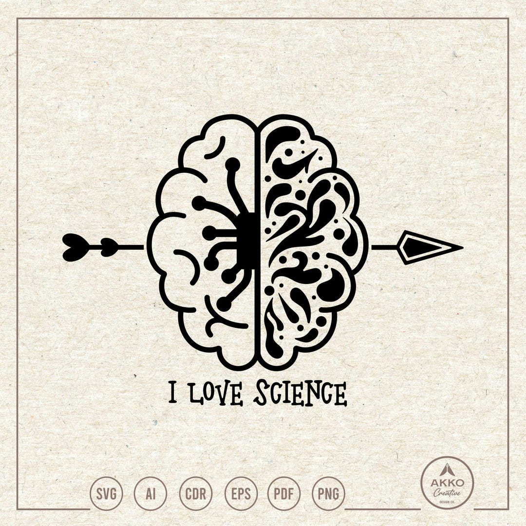 I Love Science Svg Png, Clipart, Cricut Silhouette Cut File - Etsy