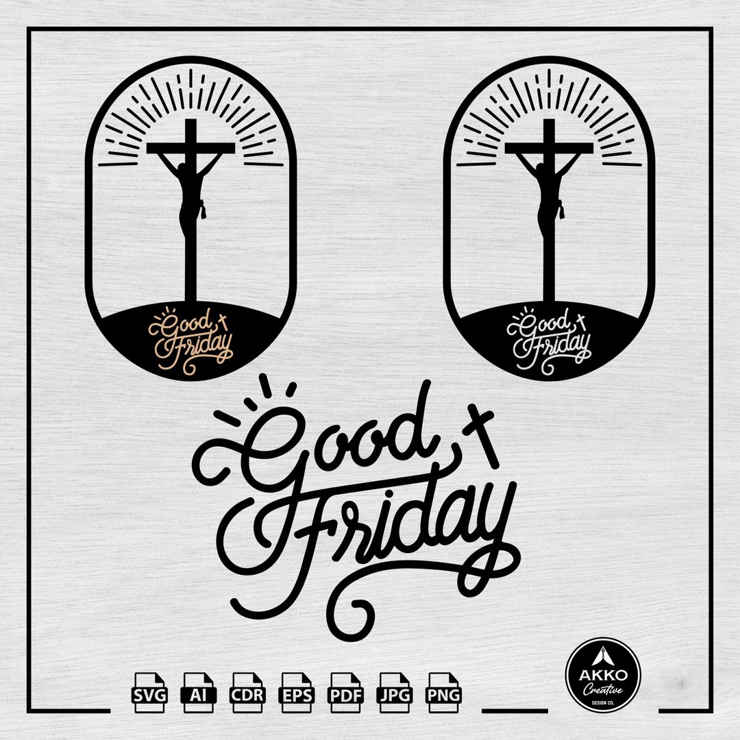 Good Friday Svg Png, Jesus Christ Svg, Jesus Cross Svg, Christianity ...