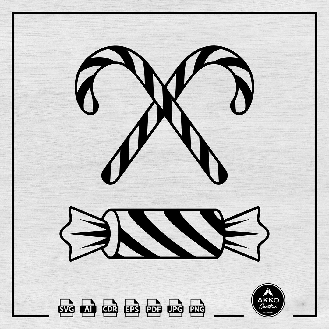 Christmas Candy Cane Svg Candy Cane Svg Christmas Svg Candy Etsy